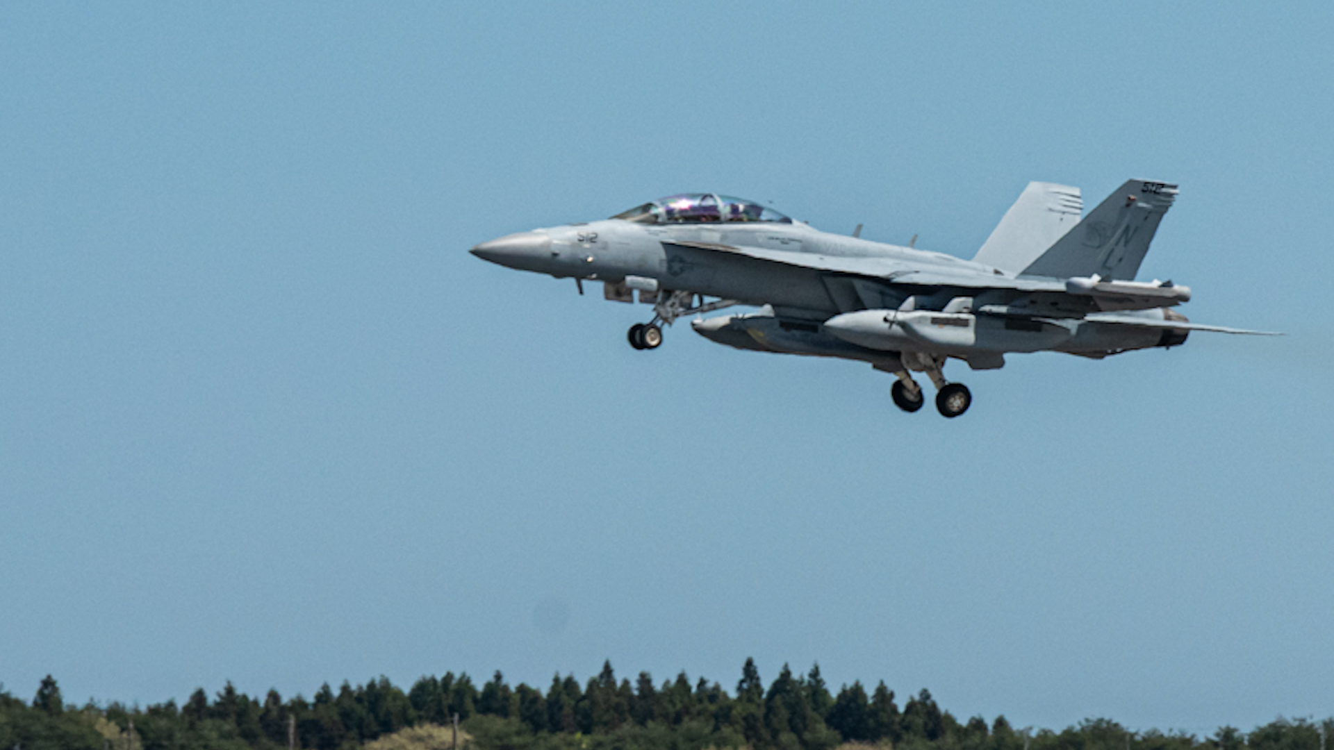 RAF pilot joins elite group of aviators by flying EA-18G Growler from US aircraft carrier